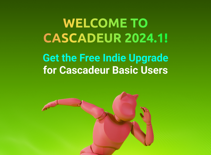 Cascadeur 2024.1: New Features & Free Upgrade for Basic Users!