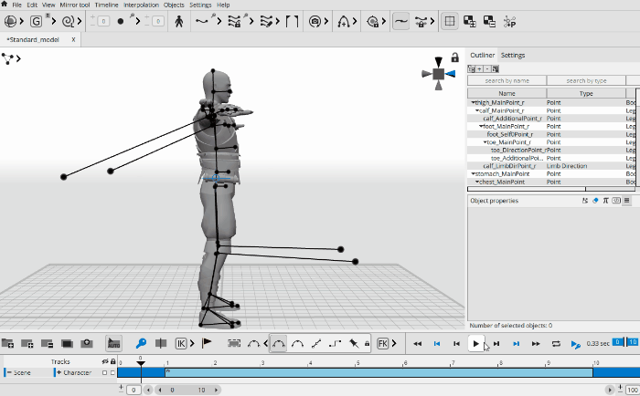 Kinematics in Cascadeur