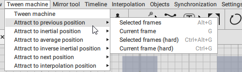 Tween Machine Menu Guide